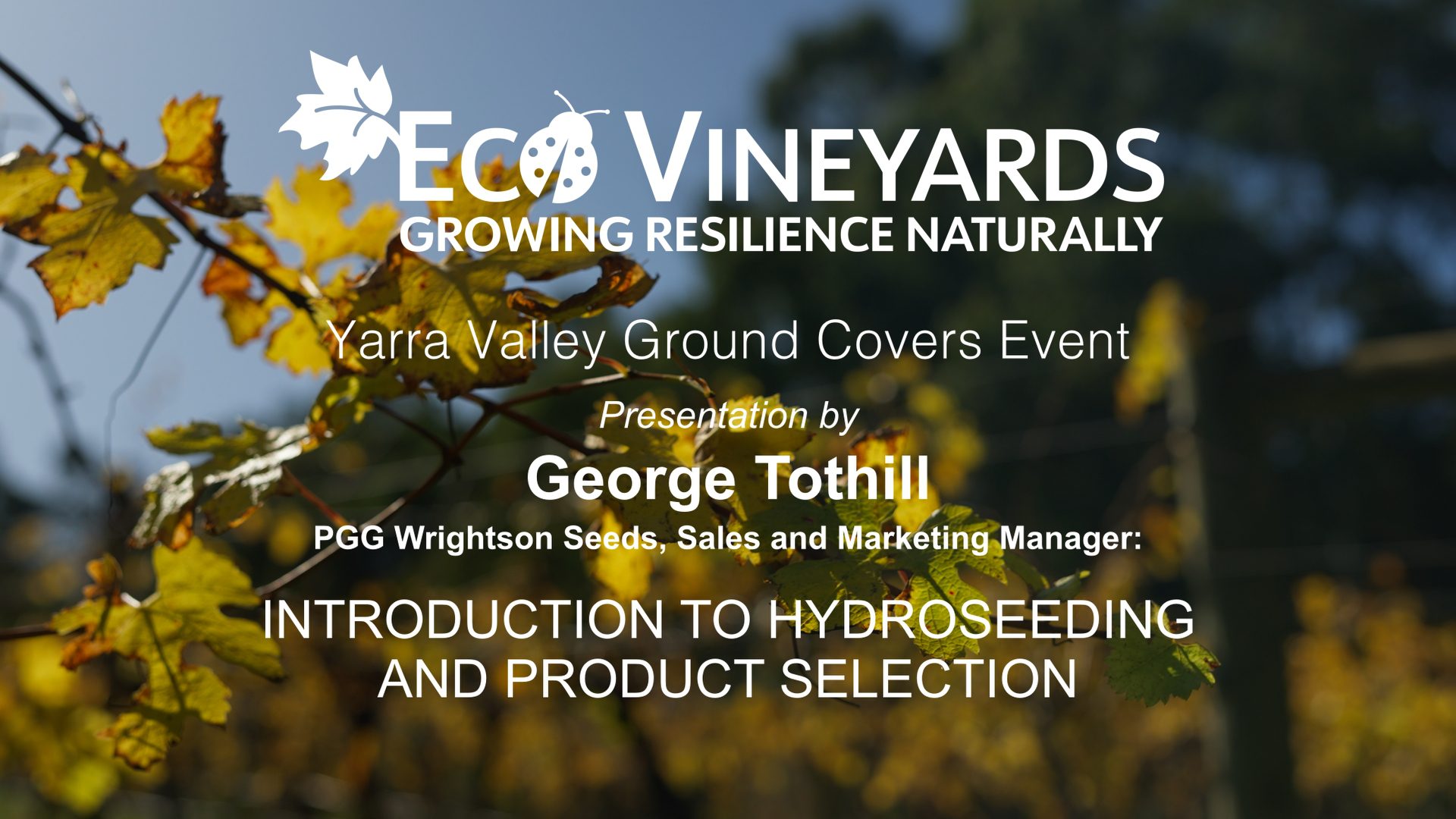 Video George Tothill, PGG Wrightson's Turf. Introduction to ...